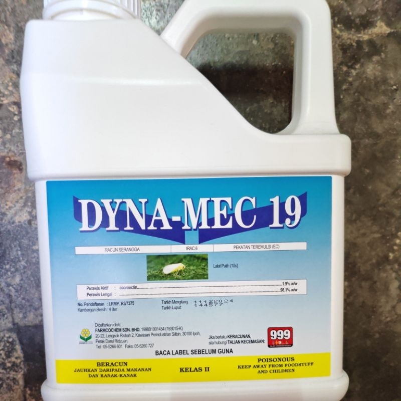 DYNA-MEC 19 ABAMECTIN 1.9EC 4LITRE | Shopee Malaysia