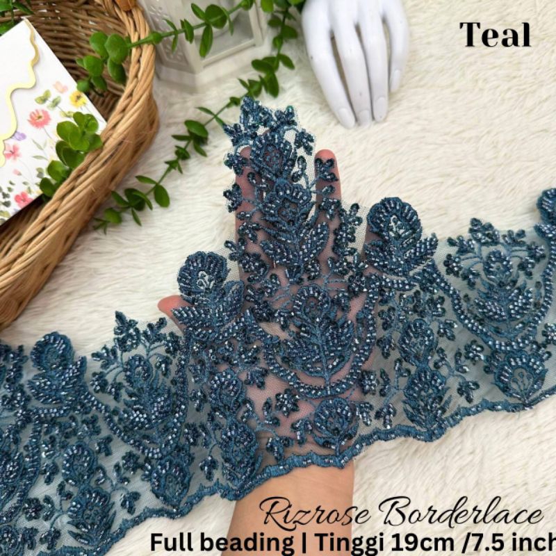 ‼️NEW BORDERLACE FULL MANIK BEADS LACE CANTIK SESUAI UTK BAJU TUNANG ...