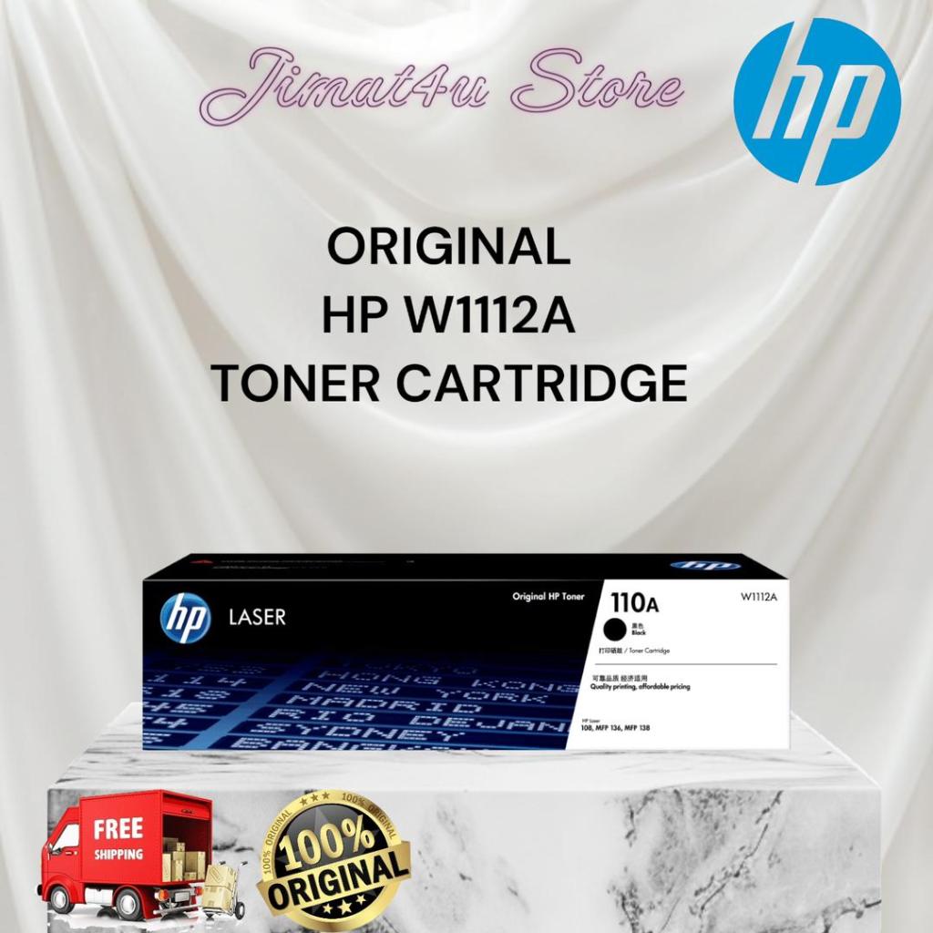 HP W1112A 1112A 110A Original Laserjet Toner Cartridge W1110A 112A 136A 136W 108A 108W | Shopee ...