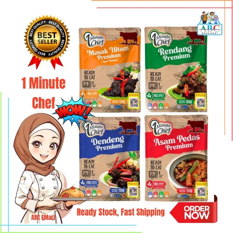 ( READY STOCK ) FAST SHIPPING 1 MINUTE CHEF INSTANT FOOD PACK MASAKAN ...