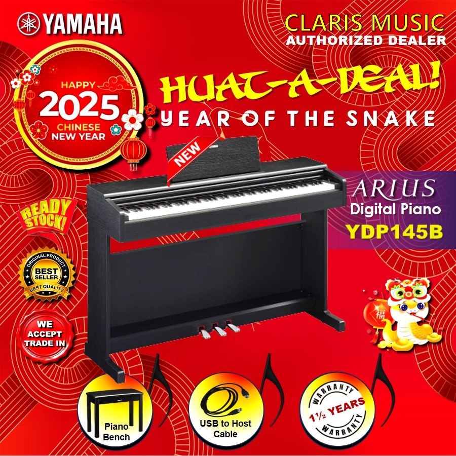 YAMAHA YDP145B ARIUS DIGITAL PIANO-NEW ARRIVAL! (MODEL: YDP 145-B/ YDP ...