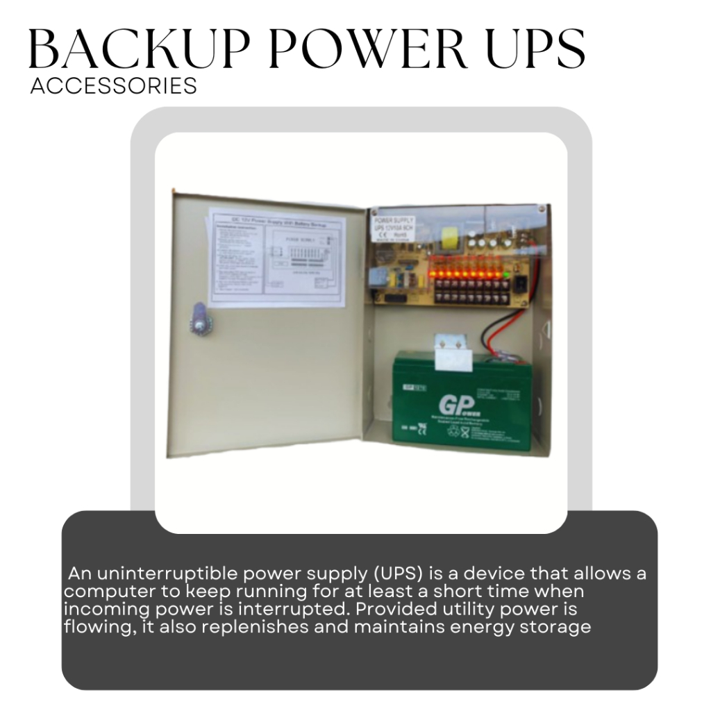 DAHUA Analog CCTV UPS 9Ch DC 12V 10A Back Up Power Supply Metal Box C/W ...