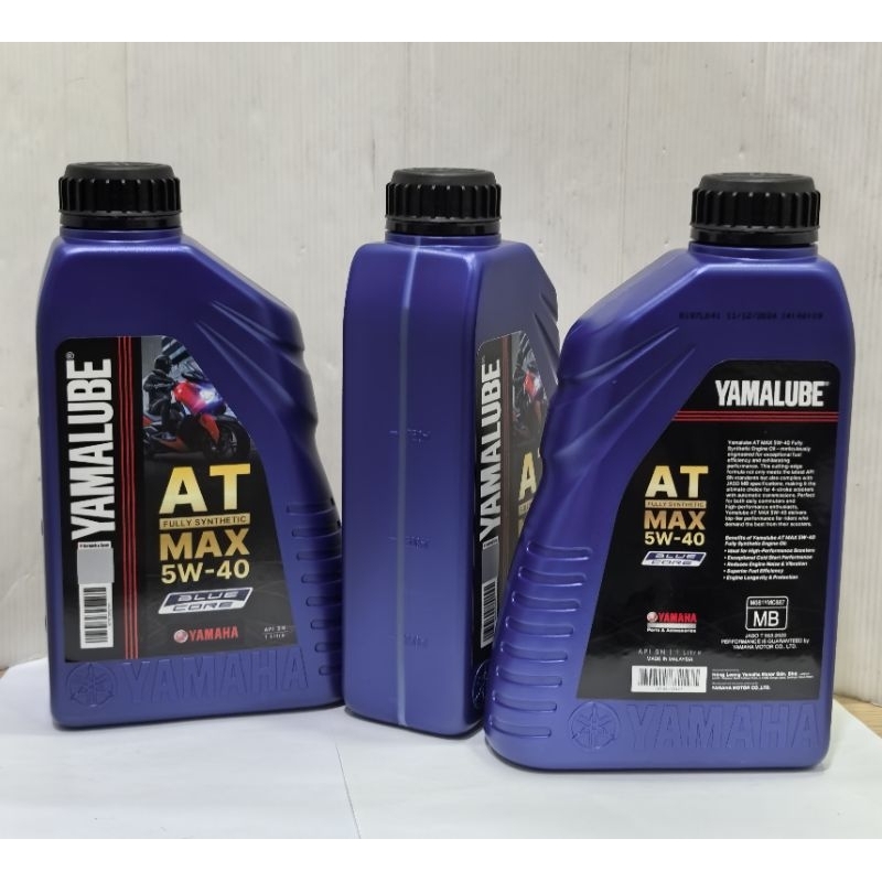 100% ORIGINAL -YAMALUBE SCOOTER AT MAX FULLY SYNTHETIC 5W-40 BLUE CORE ...