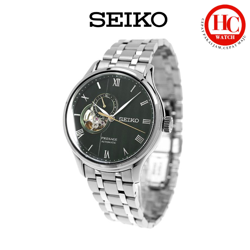 Seiko Presage SSA463J1 Zen Garden Sakura Bonsai Open Heart Automatic 41 ...