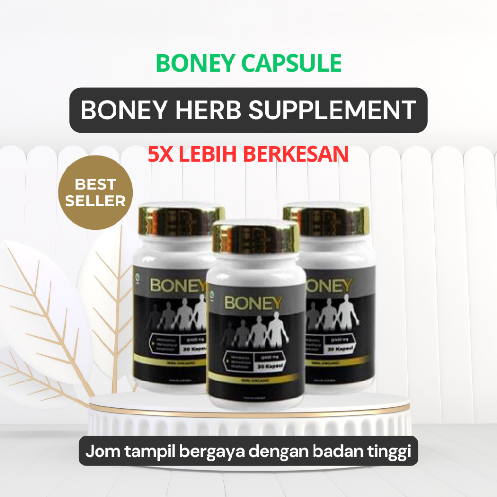 Boney Capsule Ubat Tinggi Badan Boney Herba Supplement Ubat Tinggi ...