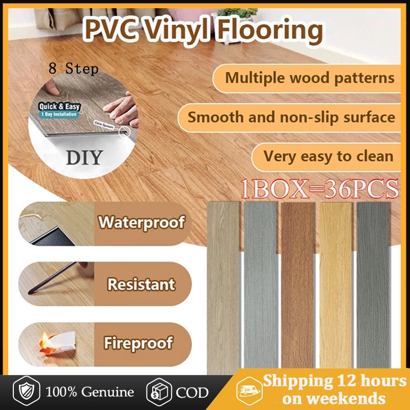 Vinyl Flooring 2mm PVC floor sticker Waterproof Self Adheslve Home ...