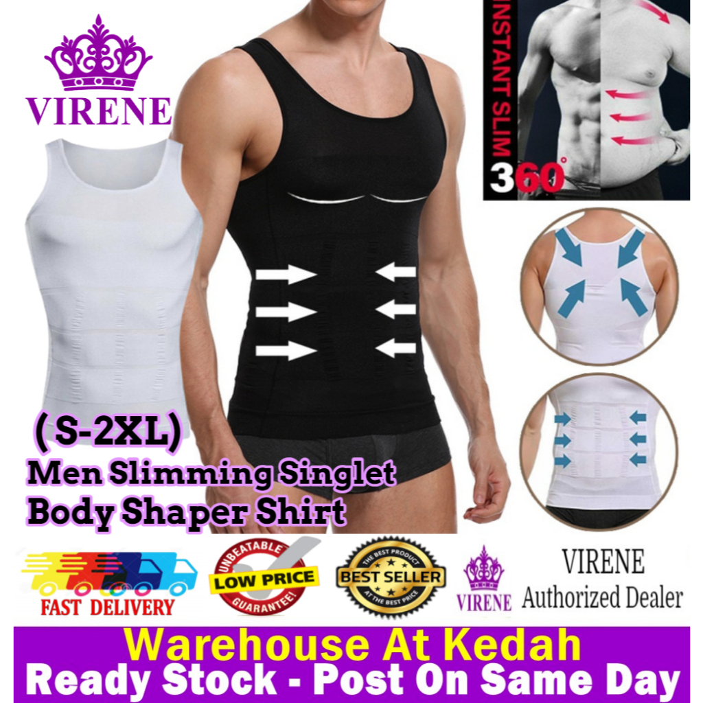 Man Singlet Men Slimming Singlet Shaper Body Slim Shirt Shapewear Waist ...