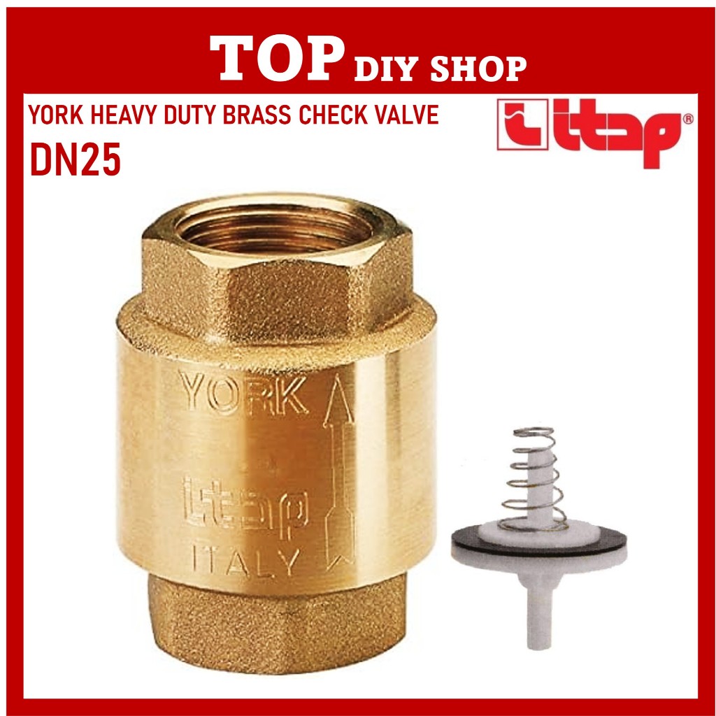 ( MADE IN ITALY ) York Check Valve / Non Return Valve / One Way Valve 1 ...