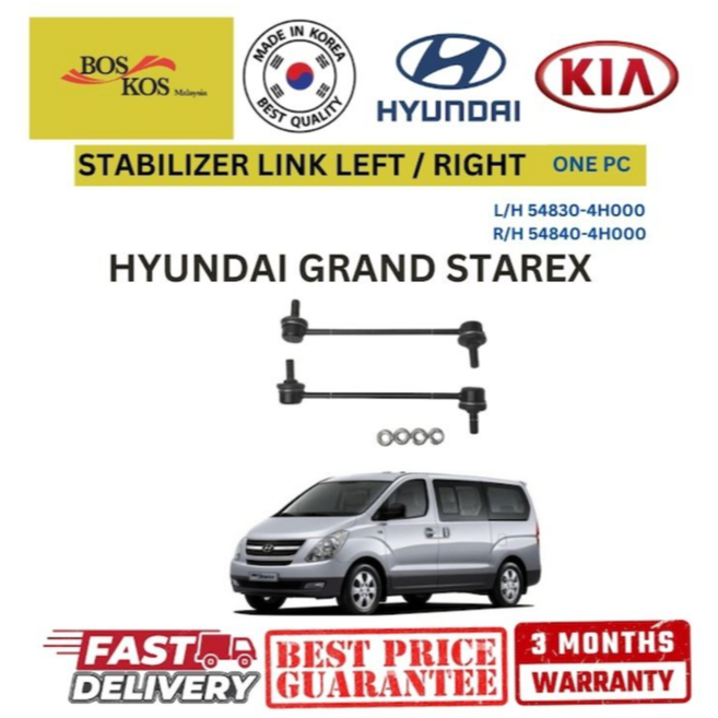 HYUNDAI GRAND STAREX Front Stabilizer Link [LH 54830-4H000 / RH 54840 ...