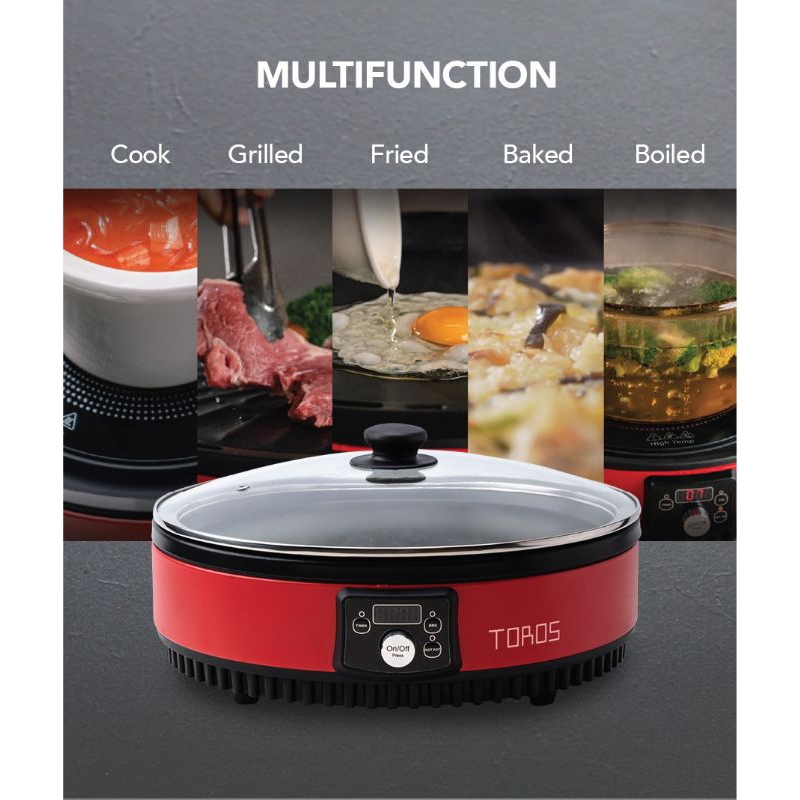 TOROS MULTIFUNCTION ELECTRIC COOKER【KWT06】 | Shopee Malaysia