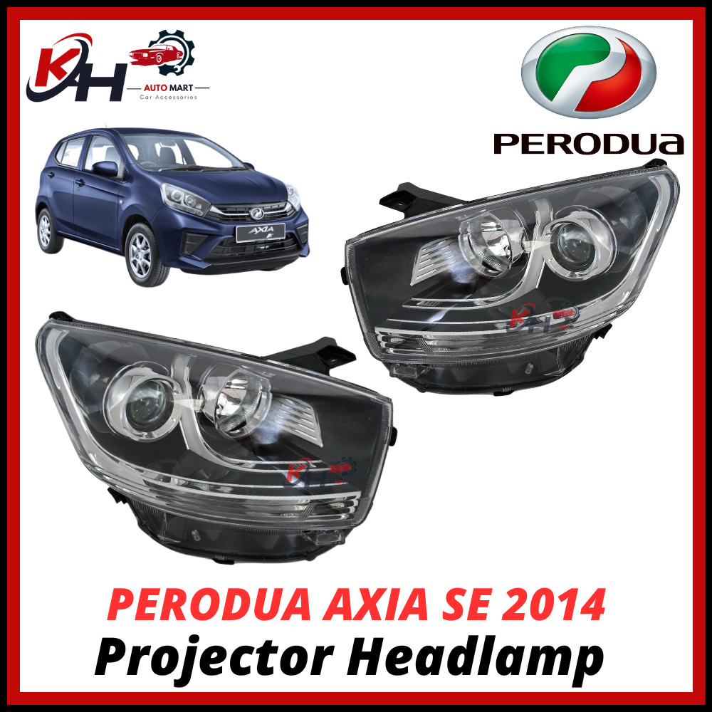 PERODUA AXIA SE GXtra Rahmah E Projector Headlamp Car Head Light LAMPU ...