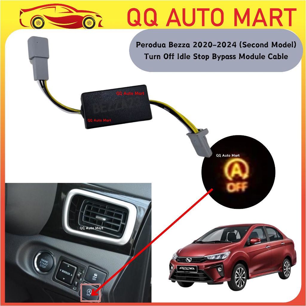 Perodua Bezza 2020-2024 (Second Model) Turn Off Idle Stop Bypass Module ...