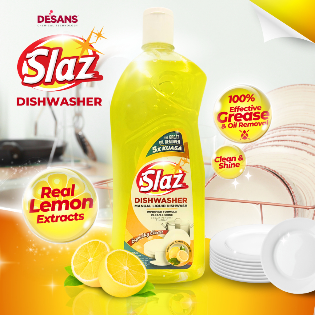 Pencuci Pinggan Terbaik - DESANS Dishwasher SLAZ 900mL, Lembut pada ...