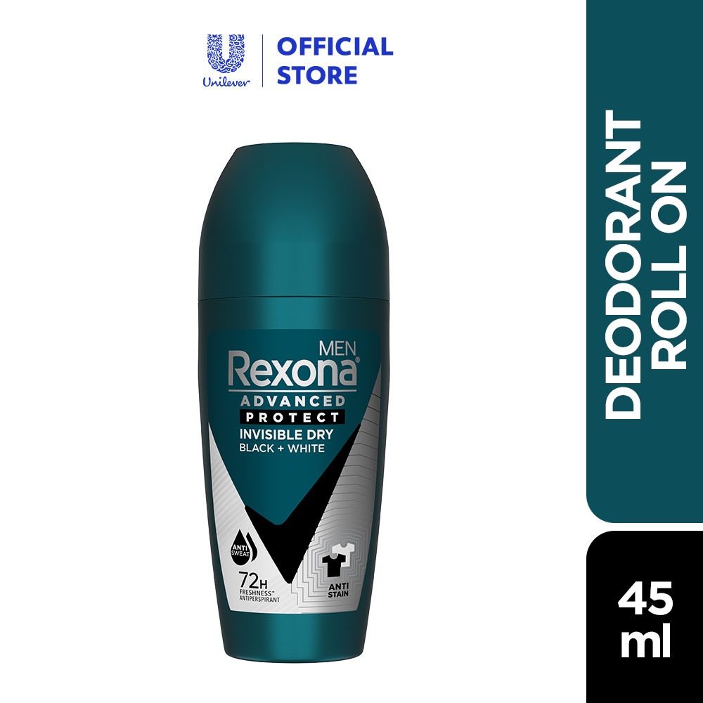 Rexona Men's Deodorant Roll On - Invisible Dry (45ml) | Shopee Malaysia