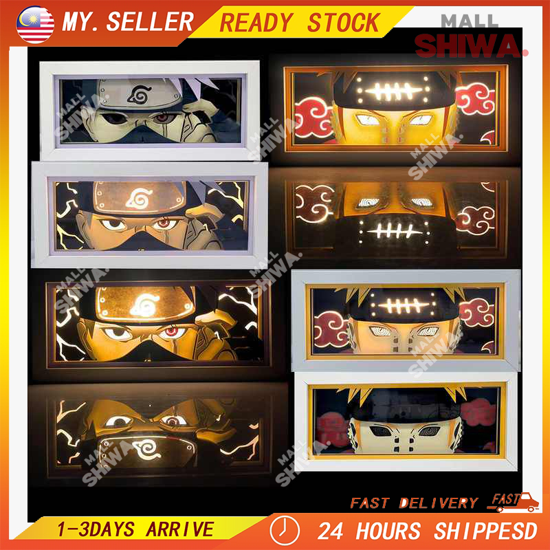 Luffy 3D Lamp Anime Demon Slayer One Piece LED Light Box Desktop ...