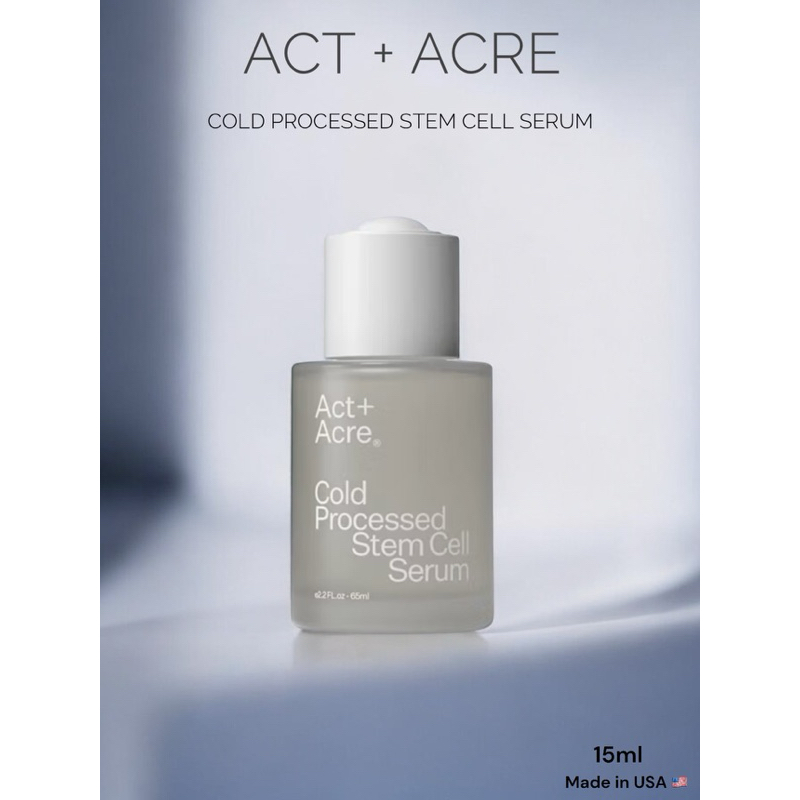 ACT+ACRE Cold Processed Stem Cell Serum 15ML, Made in USA 🇺🇸 | Shopee ...