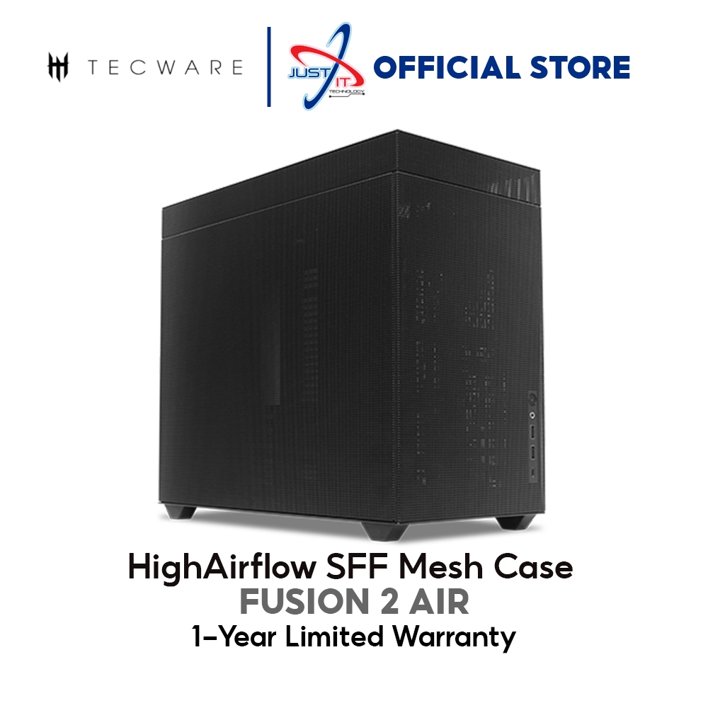 Tecware Fusion 2 Air ITX/M-ATX PC Case - Black | Shopee Malaysia
