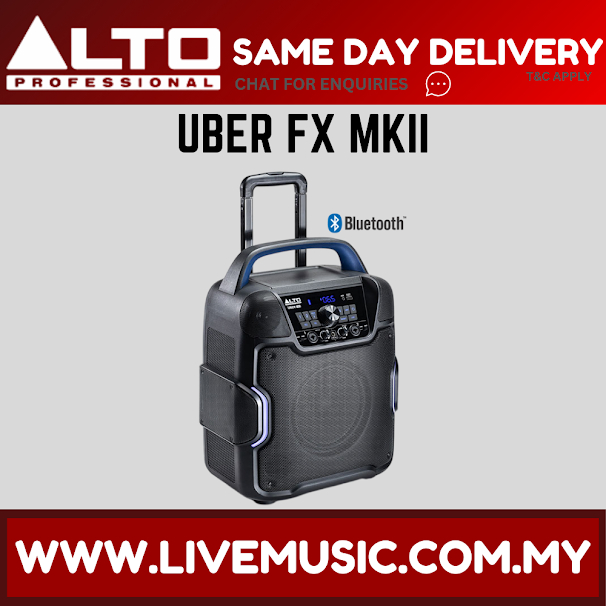 Alto Professional UBER FX MK2 Portable Battery-Powered 200W PA Speaker with 360 Degree Sound ...
