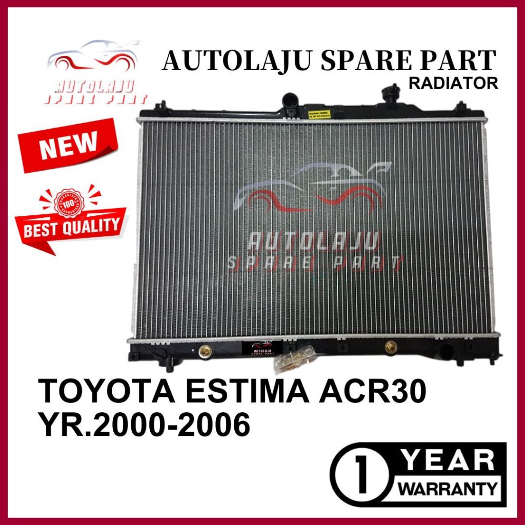 TOYOTA ESTIMA 2.4 ACR30 (2000-2006) RADIATOR HIGH QUALITY 1 YEAR ...