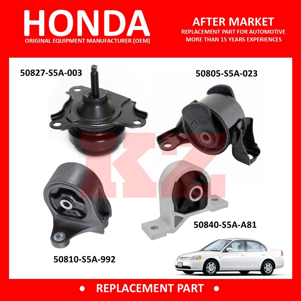 HONDA CIVIC S5A ES 1.7L 2000-2005 AUTO - 4 IN 1 SET - ENGINE MOUNTING KIT | Shopee Malaysia