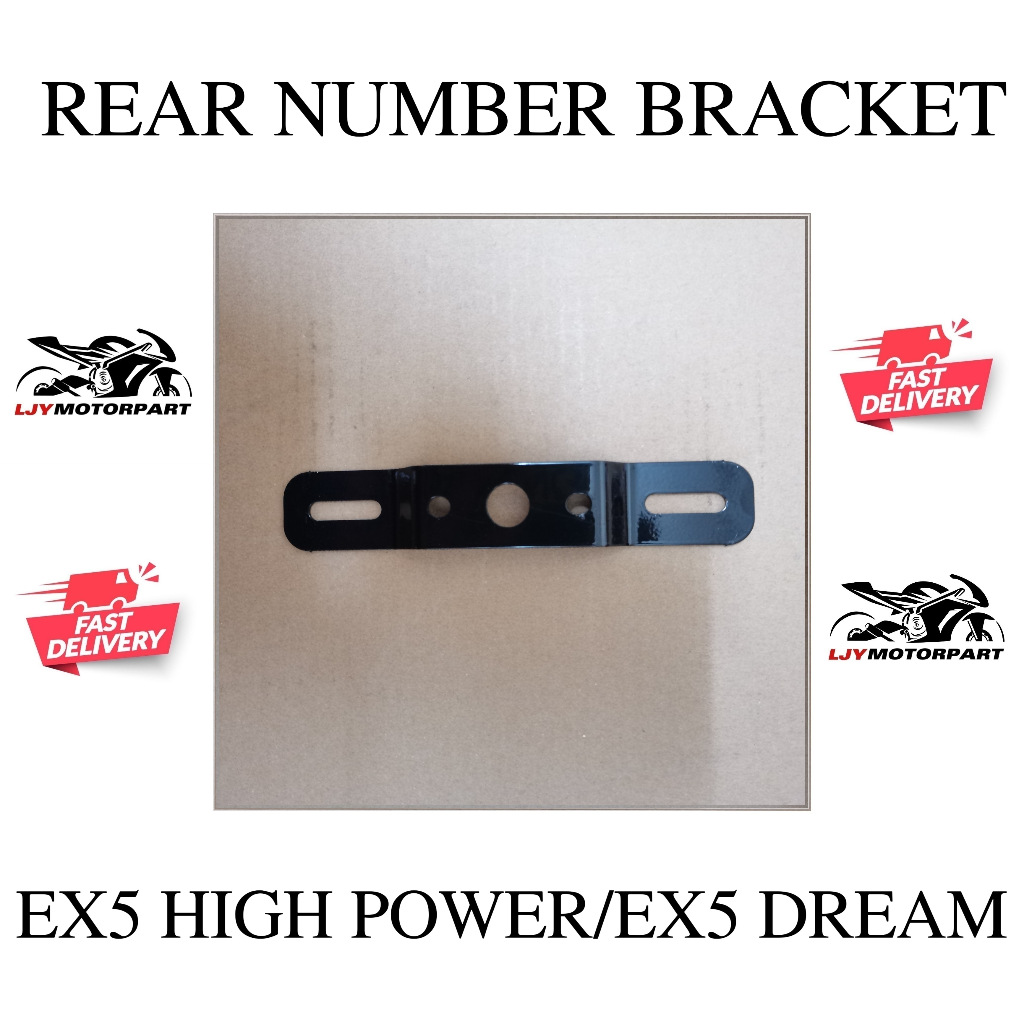HONDA EX5 HIGH POWER EX5 DREAM REAR NUMBER BRACKET | Shopee Malaysia
