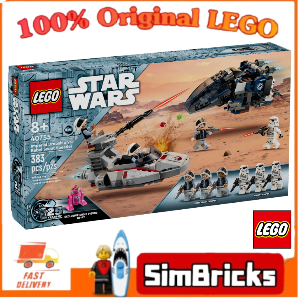 (SimBricks) Lego 40755 Star Wars Imperial Dropship vs. Rebel Scout ...