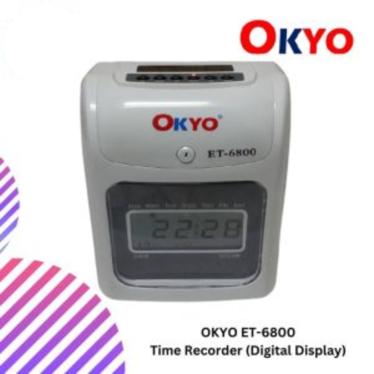 OKYO ET-6800 Time Recorder (Digital Display) | Shopee Malaysia
