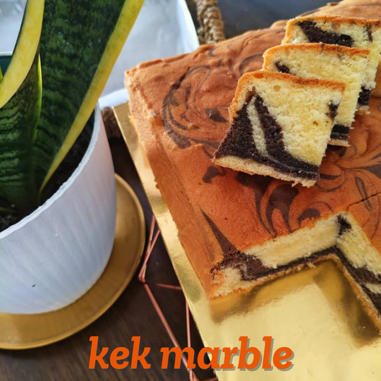 Marble Cake I Kek Oren I Kek Majerin I Kek Marble I Lembut & Gebu Kek ...