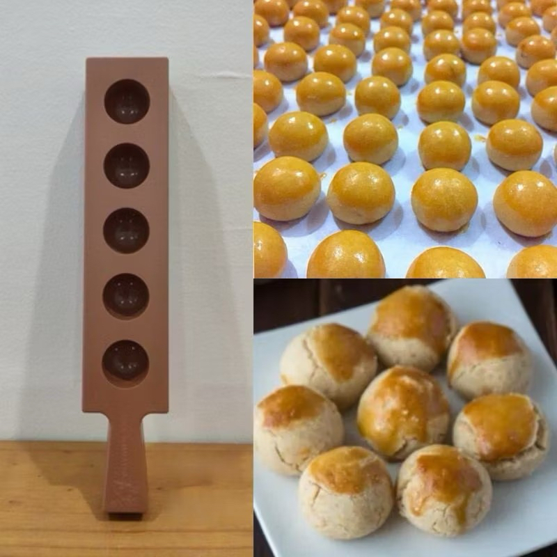 ROUND PEANUT COOKIES MOULD Acuan Biskut Kacang Mazola Bulat Round ...