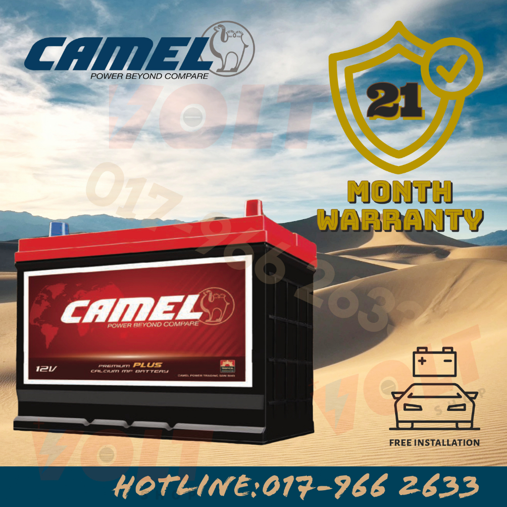 Camel Premium Plus 125D31R / NX120-7R / NX120-7 / N70Z / Car Battery ...