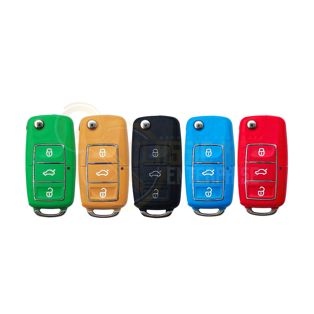 Colour Flip key Casing ( No Interior Board and Keyblade ) Blue/Yellow ...