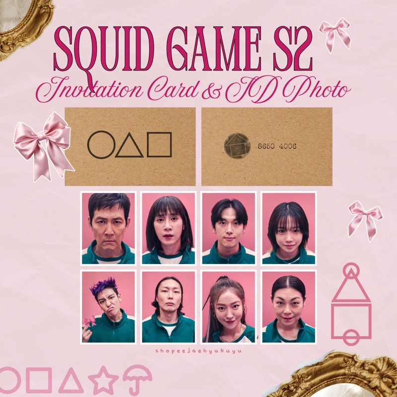 [NEW] SQUID GAME Invitation Card Player ID Photo Set | Shopee Malaysia