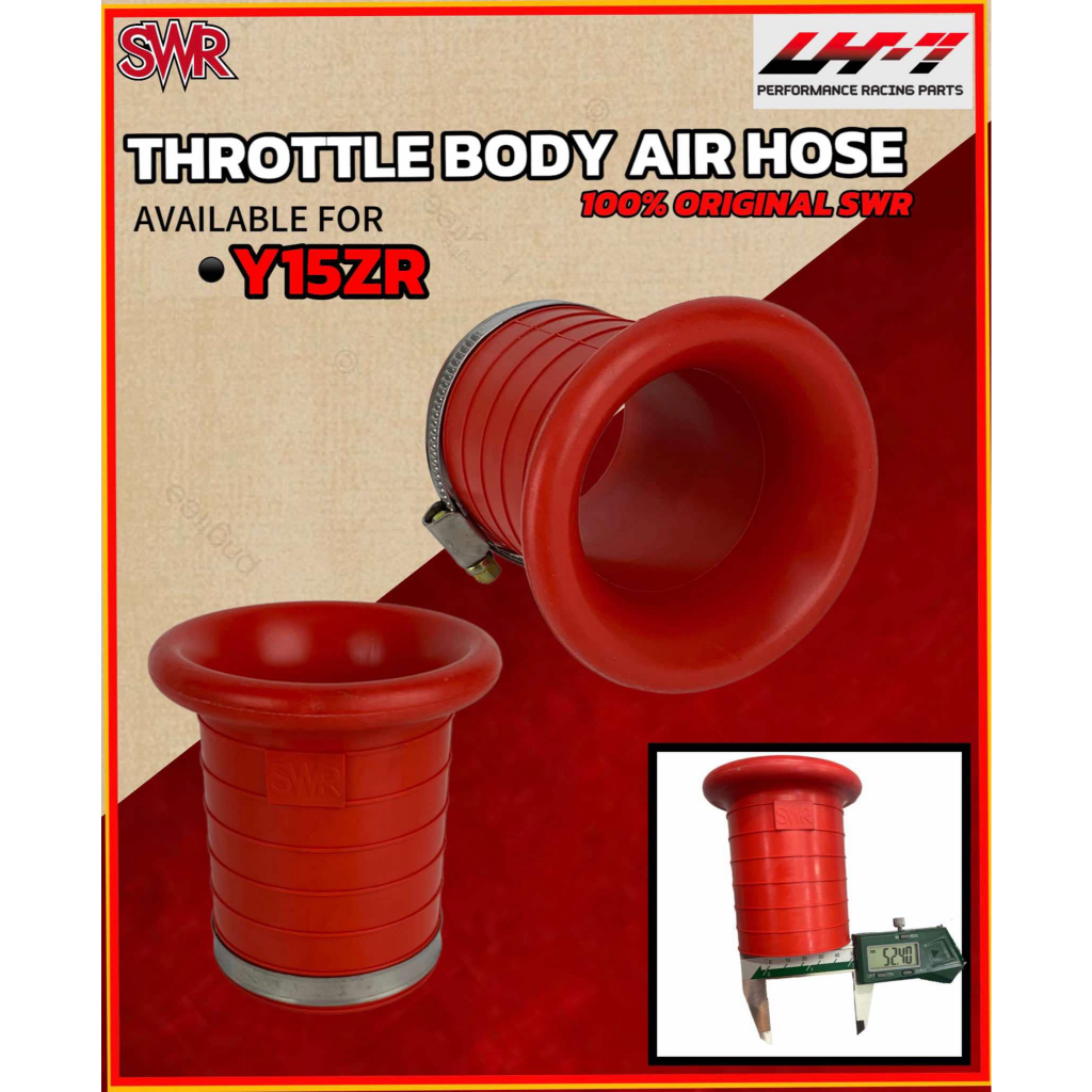 SWR UNIVERSAL THROTTLE BODY AIR HOSE TRUMPET TROMPET VELOCITY RUBBER ...