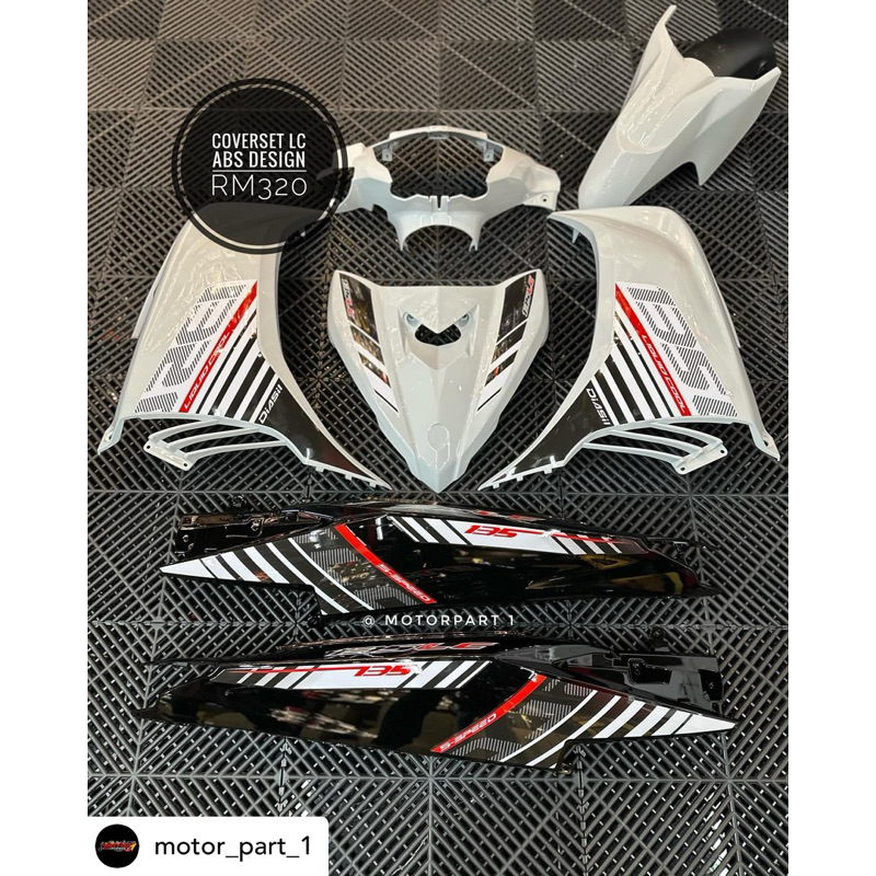 COVEE SET PURBA PUTIH LC 135 V2/V4/V5/V6/V7 ORIGINAL ABS SIAP TANAM ...