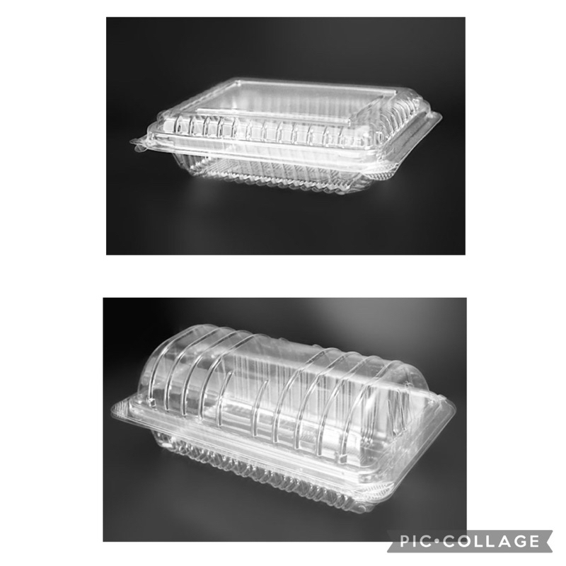 BOPS18/ BOPS20 Kotak plastik Kuih Kek Disposable Transparent Plastic ...