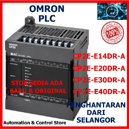 OMRON PLC|CP2E-E14DR-A|CP2E-E20DR-A|CP2E-E30DR-A|CP2E-E40DR-A|ORIGINAL BARU|CP2E|UPGRADED ...