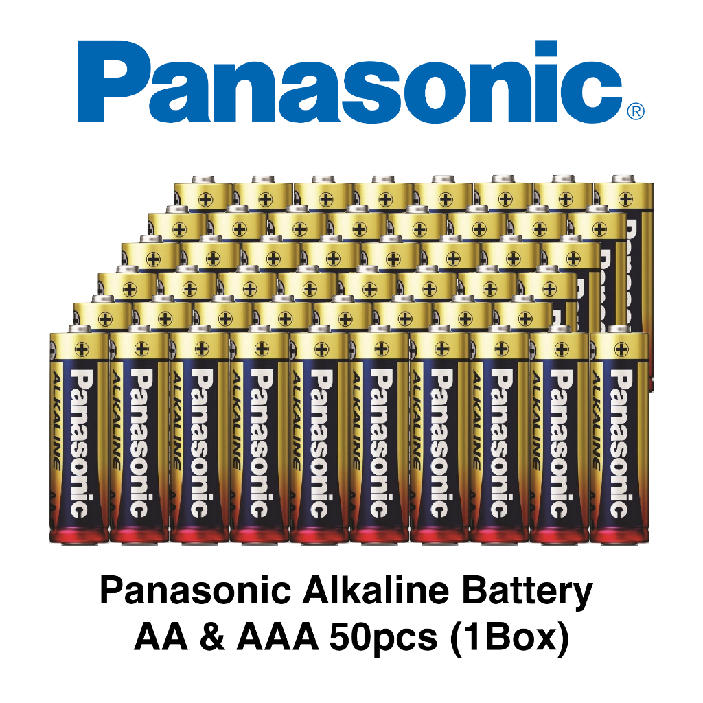 (50pcs) Panasonic AAA Battery/ Panasonic AA Battery/ Alkaline Battery 1.5V/ Extra Heavy Duty ...