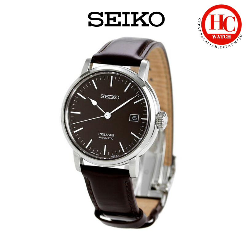 SEIKO PRESAGE RIKI WATANABE SPB115J1 AUTOMATIC BROWN LEATHER 39.9MM ...