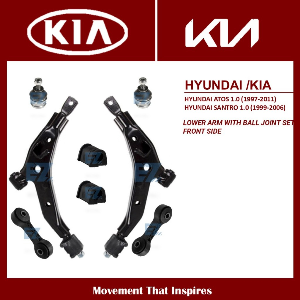 [8 IN 1] - FRONT LOWER ARM STABILIZER LINK BUSH HYUNDAI ATOS 1.0 ...