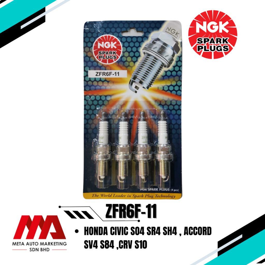 NGK SPARK PLUG ZFR6F-11 - HONDA CIVIC SO4 SR4 SH4 , ACCORD SV4 S84 , CRV S10 | Shopee Malaysia