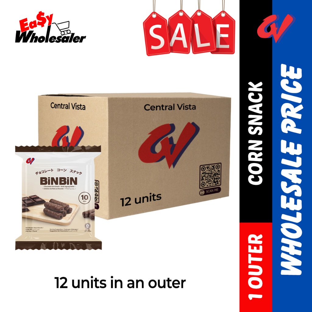 CV BIN BIN CHOCOLATE CORN SNACK (60g x 10 units) x 12 packs | Shopee ...
