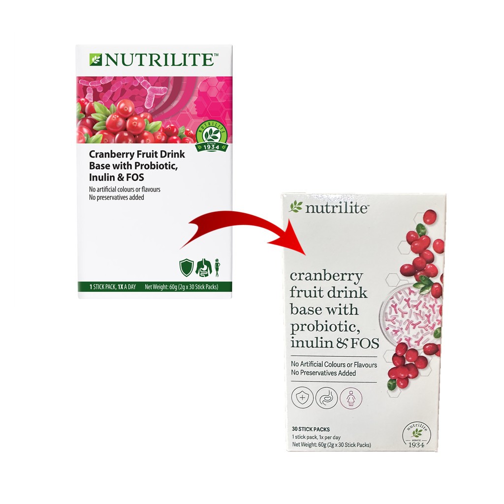 Nutrilite Cranberry Fruit Drink Base With Probiotic, Inulin & FOS ...