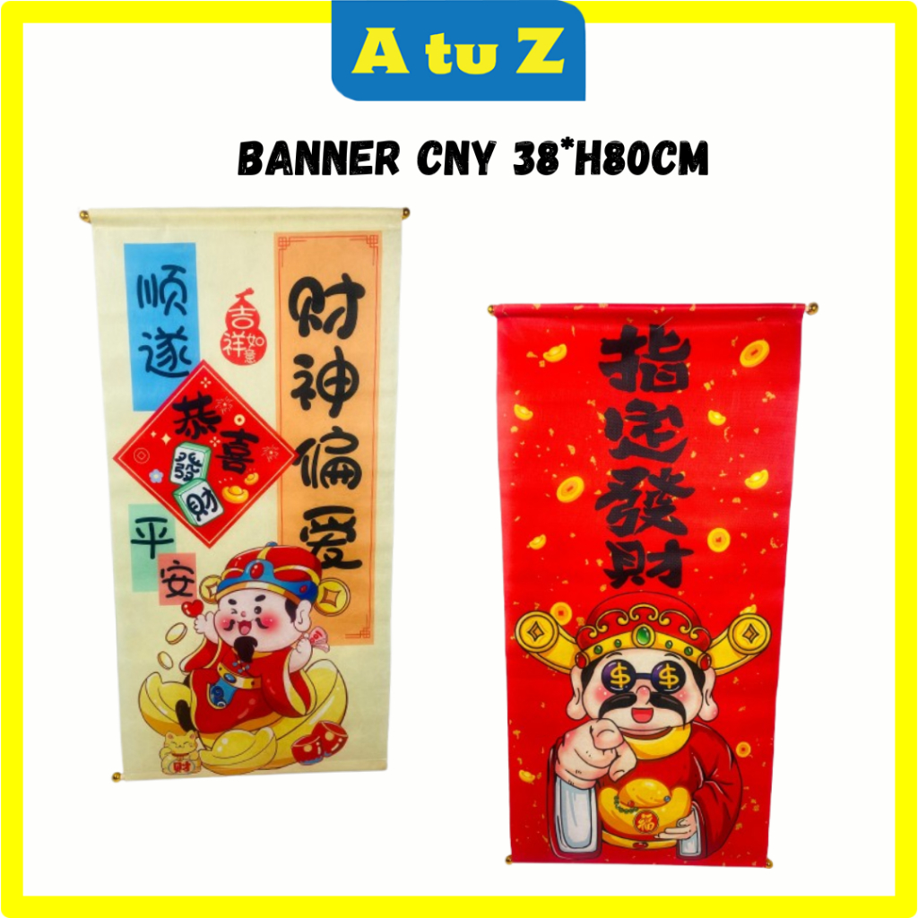 AtuZ [RadyStock] Banner Cny/2025 Chinese New Year Decor Banner/Banner ...