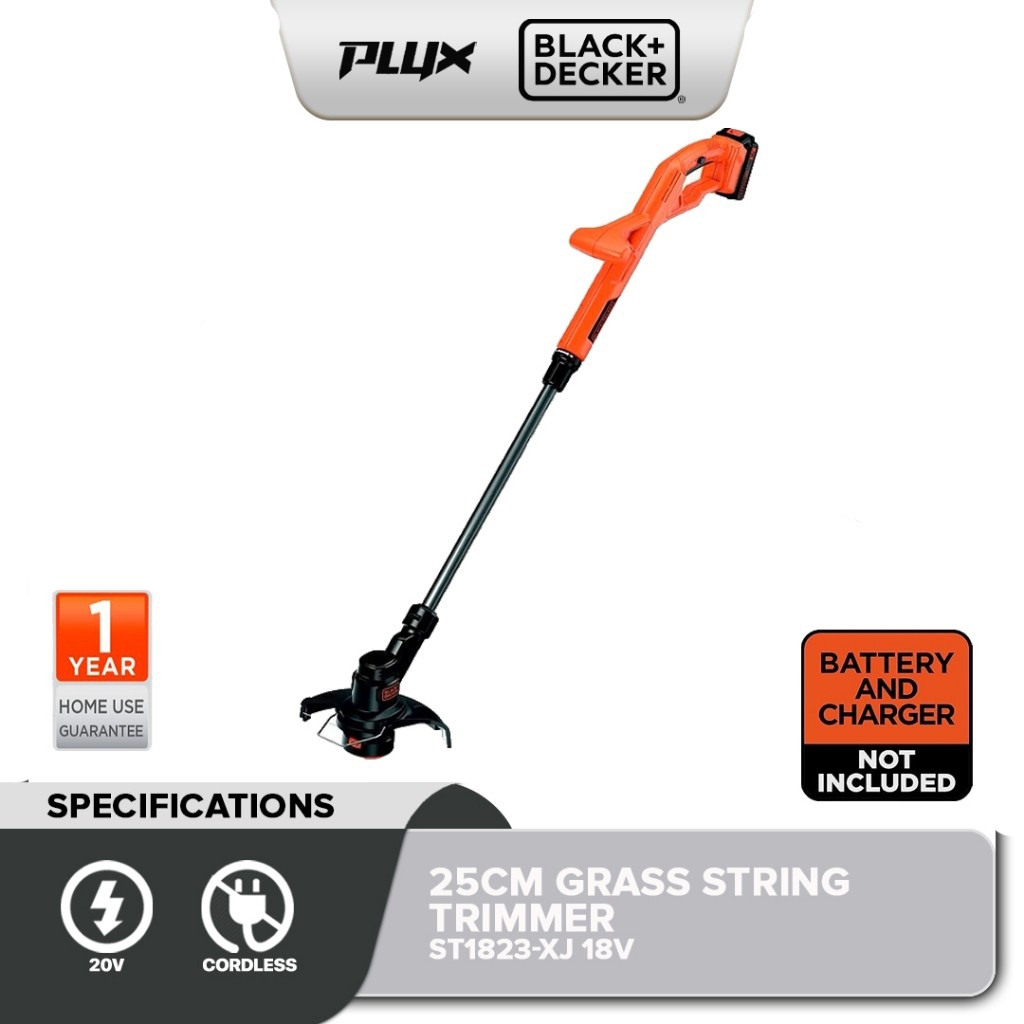 BLACK+DECKER ST1823-XJ 18V Cordless 25 cm Grass String Trimmer (Bare ...