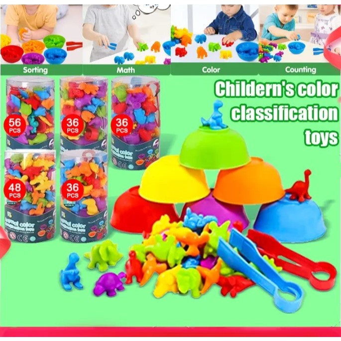 Kid Color Sorting Toys Color Counting Toy for Kids Mainan Warna Beza ...