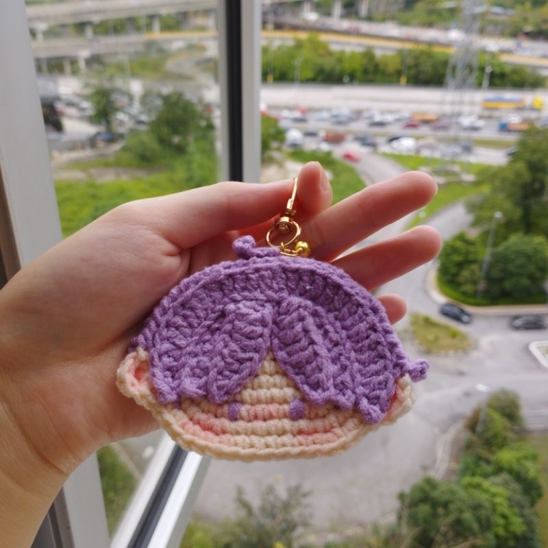 READYSTOCK CROCHET LOVE AND DEEPSPACE CHARACTER HEAD KEYCHAINS | Shopee ...