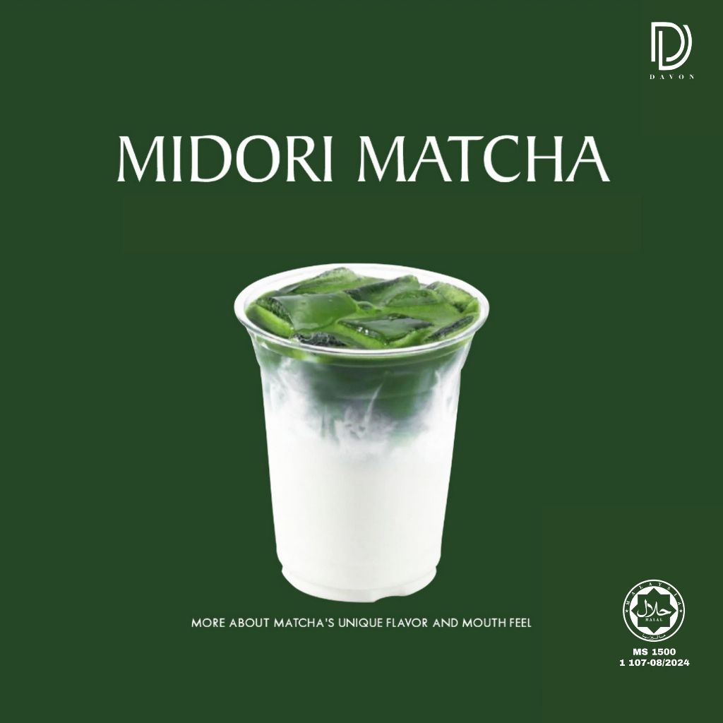 Davon - Matcha Midori 100% Japanese Matcha Powder 100g or 500g I ...