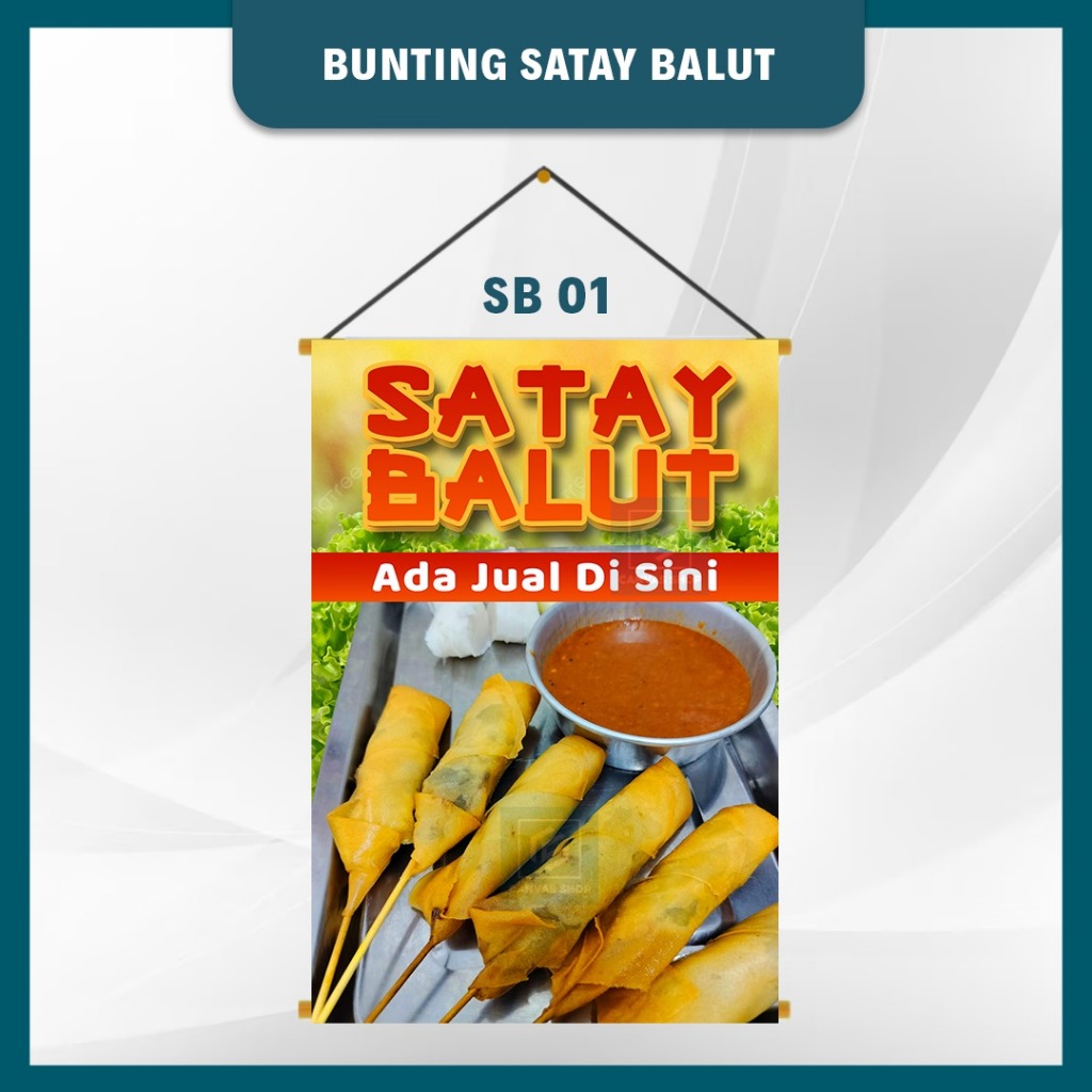 BUNTING SATAY BALUT | SATAY POPIA BALUT | Shopee Malaysia