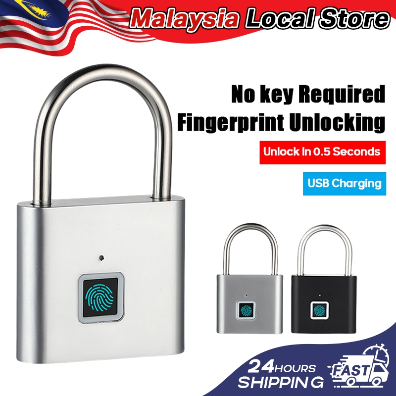 Smart padlock fingerprint padlock Outdoor padlock for grill door ...