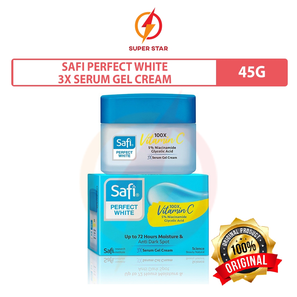 Safi Perfect White 3X Serum Gel Cream Moisturiser 45g | Shopee Malaysia